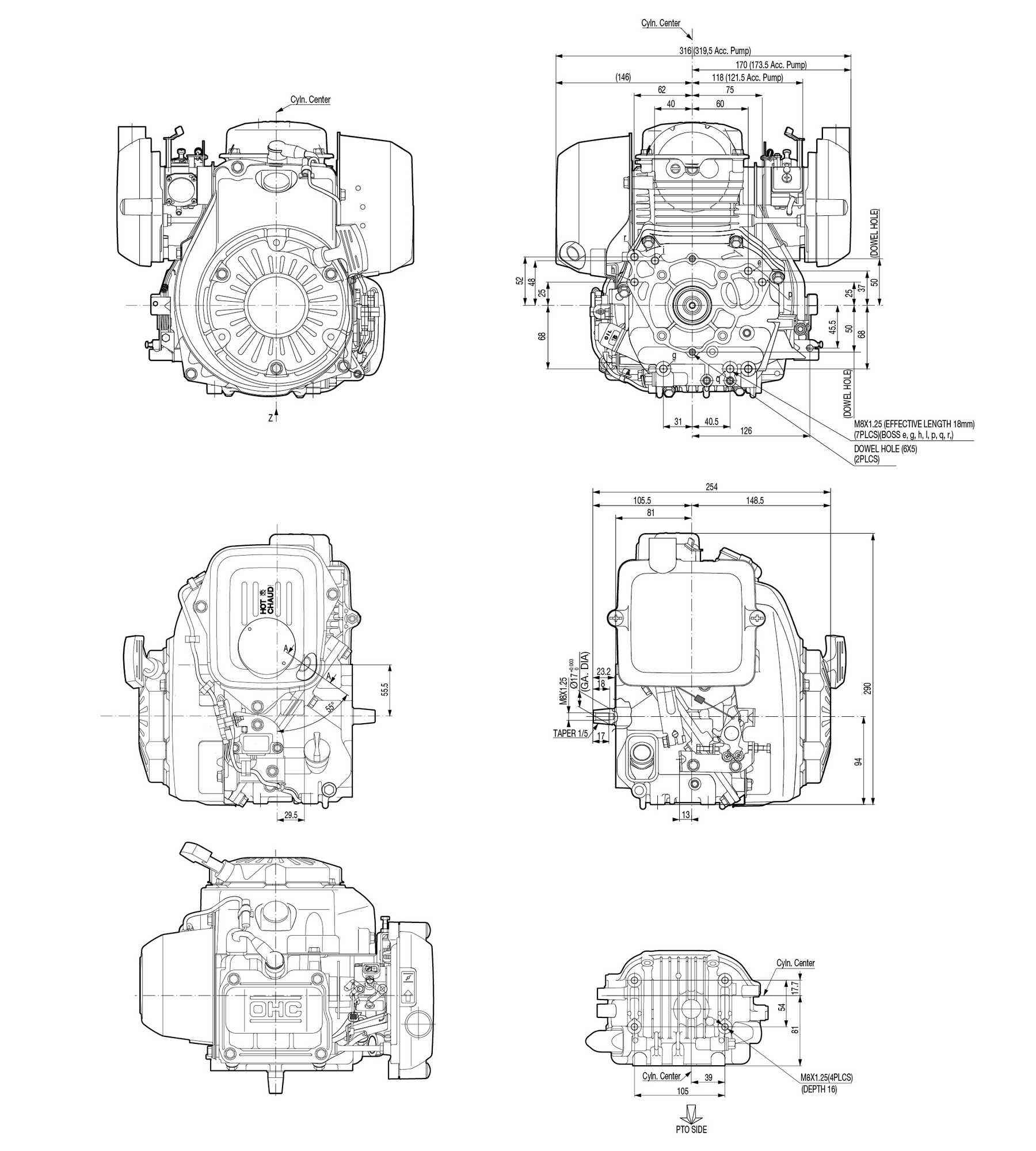 Honda GX100 | Motor OHV de 2.8 caballos de fuerza, 98cc, monocilíndrico ...